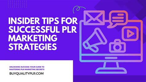 Insider Tips For Successful Plr Marketing Strategies Marketing Plr