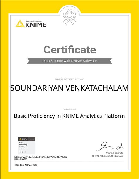 Knime Datascience Analytics Certification Lifelonglearning