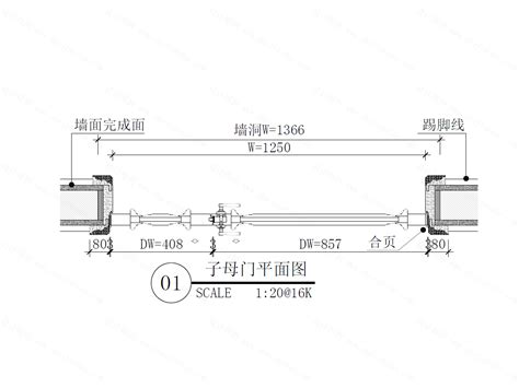 【标准门】子母门 设计得到