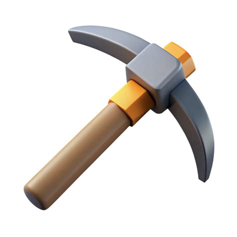 Pick Axe Tool 3d 46594882 Png