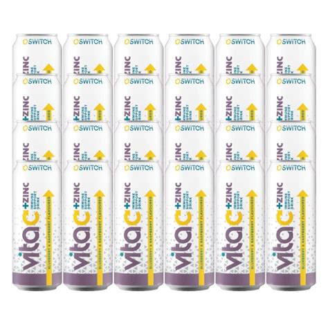 Switch Energy Drink Blueberry And Raspberry 24x500ml Superb Hyper