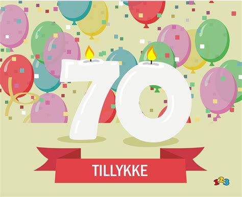 70 års Fødselsdag Fødselsdagskort Gratis Postkort Fra 123kortdk