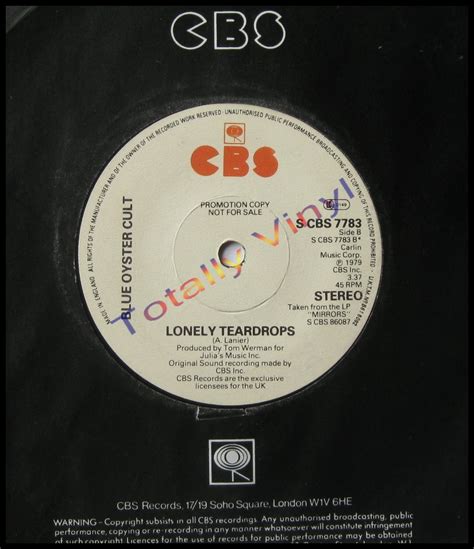 Totally Vinyl Records Blue Oyster Cult Mirrors Lonely Teardrops