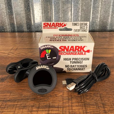 Snark Sn Re Rechargeable Clip On Chromatic Guitar Bass Tuner Black