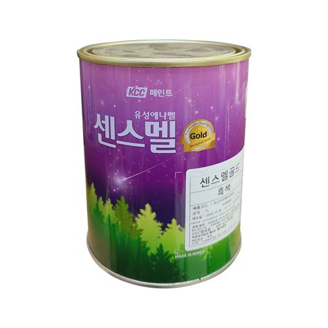 페인트 Kcc페인트 유성에나멜 센스멜골드 1l 나바론 종합상사