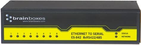 Es 842 Brainboxes Brainboxes Serial Device Server 1 Ethernet Port 8