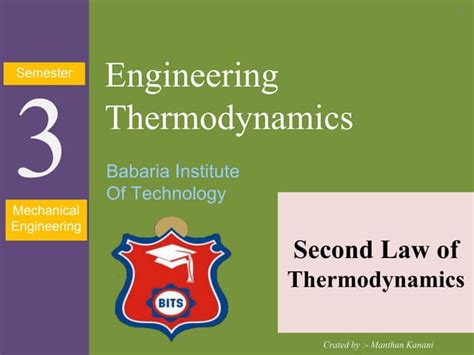 Ppt Second Law Of Thermodynamics Powerpoint Ppt Sect 1 Basics Of