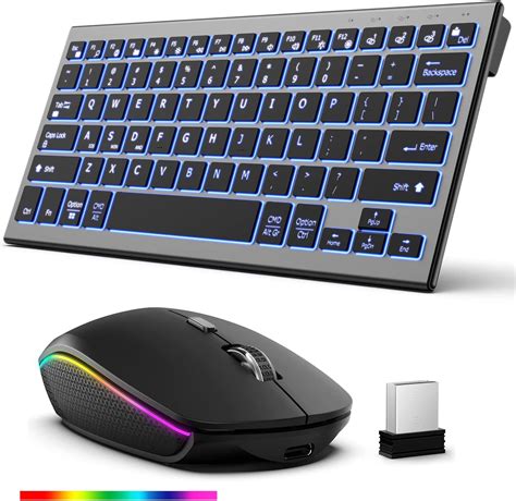 Wireless Keyboard Mouse Combo Ultra Slim Backlit Wireless 48 Off