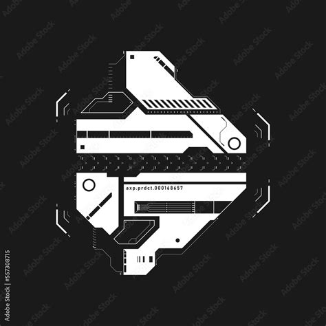 Cyberpunk Arrow Futuristic Tech Interface Element Cyberpunk Pointer
