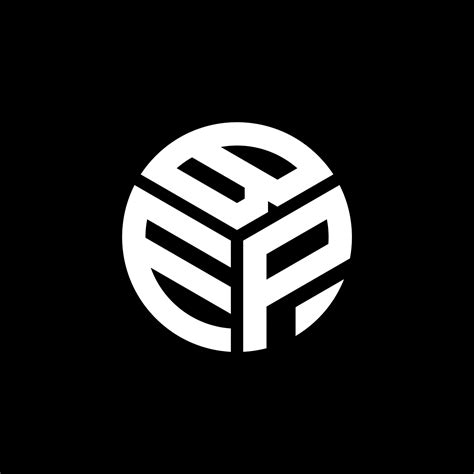 Bep Letter Logo Design On Black Background Bep Creative Initials