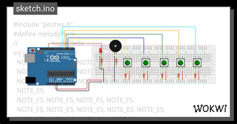 ใบงาน 34 active buzzer 6 switch case wokwi esp32 stm32 arduino