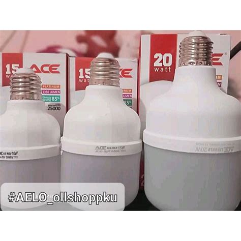 Jual Lampu LED ACE Putih Bersih 10w 15w 20w Shopee Indonesia