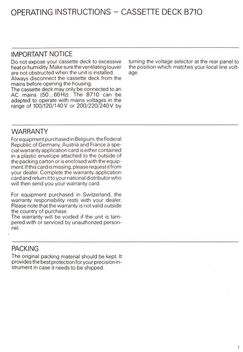 B710 Manual