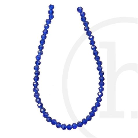 Glass Beads Faceted Round Dark Sapphire Michaels