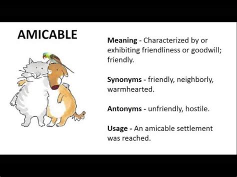 Amicable Definition