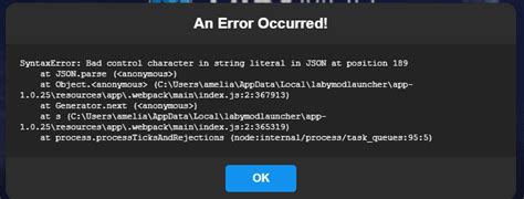 Error On Start Labymod Idea