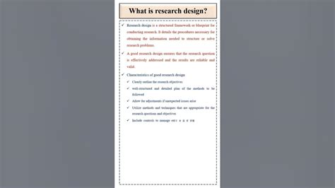 What Is Research Design Phd Dataanalysis Research Researchdesign Dataanalytics