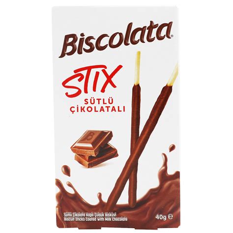 Biscolata Stix Coated W Milk Chocolate 40 Gr Qualita Food Store
