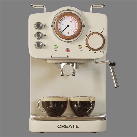 Thera Matt Retro Cafetera Express D Model Cgtrader