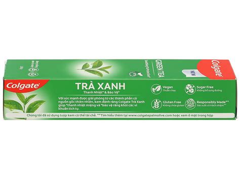 Colgate Toothpaste Green Tea Kem Đánh Răng Colgate Trà Xanh 180g X