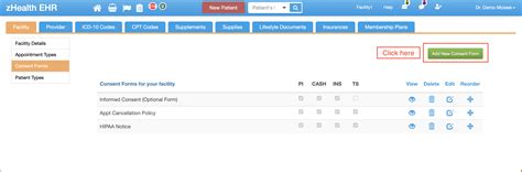 Adding Consent Forms To Your Facility