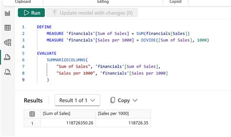 DAX Query DAX Formulas And Measures With DEFINE MEASURE