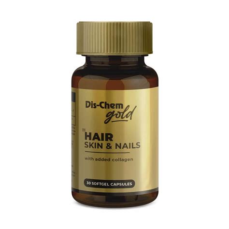 Dis Chem Gold Hair Skin And Nails 30 Softgel Caps Dis Chem Living Fit