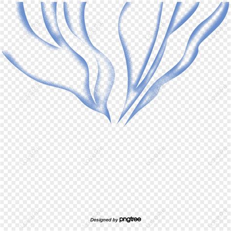 Blue Smoke Decoration Template Curve Company PNG Transparent Background