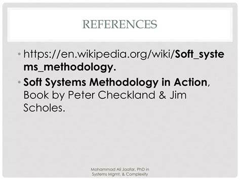 Introduction To Soft Systems Methodology By Mohammad Ali Jaafar Pdf Business And Finance