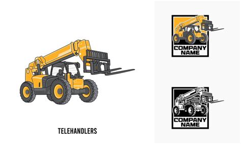Premium Vector Telehandler Heavy Equipment Illustration Telehandler