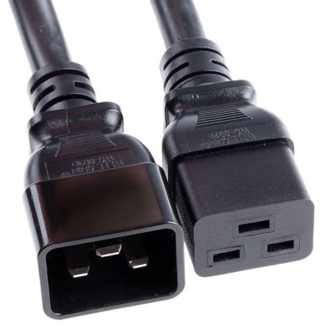 Ap9877 Apc Iec C19 Socket To Iec C20 Plug Power Cord 1 98m Rs