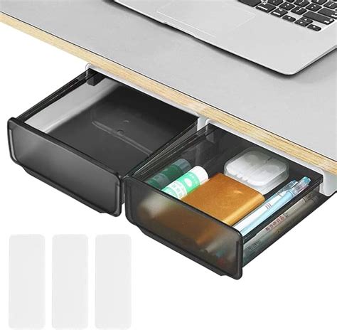 BUENTYA 2 Pezzi Cassetto Autoadesivo Per Scrivania Organizer Cassetti