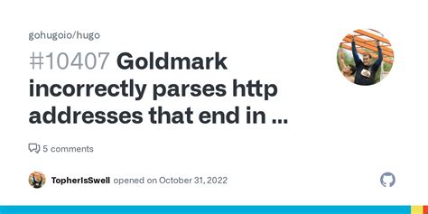 Goldmark Incorrectly Parses Addresses That End In A Quote · Issue