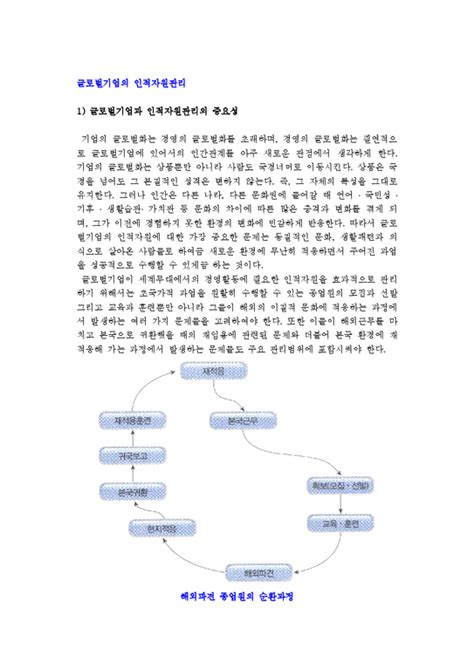 글로벌기업의 인적자원관리 경제경영