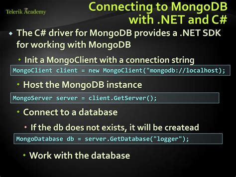 Ppt Mongodb And Using Mongodb With Net Powerpoint Presentation Free