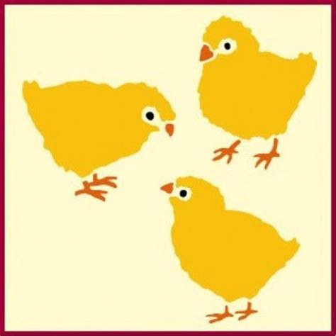 Easter Chicks Stencil The Artful Stencil 10 Mil Mylar Craft And