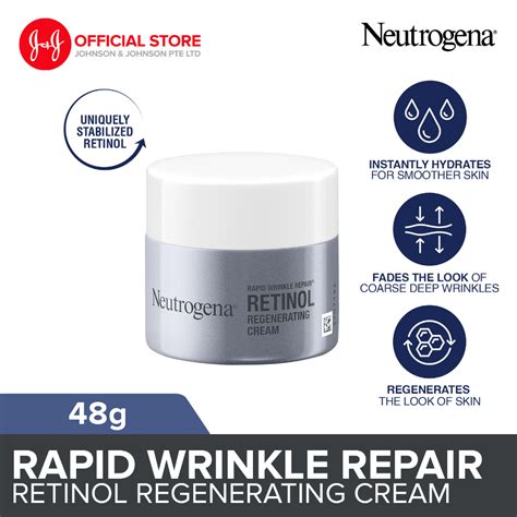 Neutrogena Rapid Wrinkle Repair Retinol Regenerating Cream 48g Shopee
