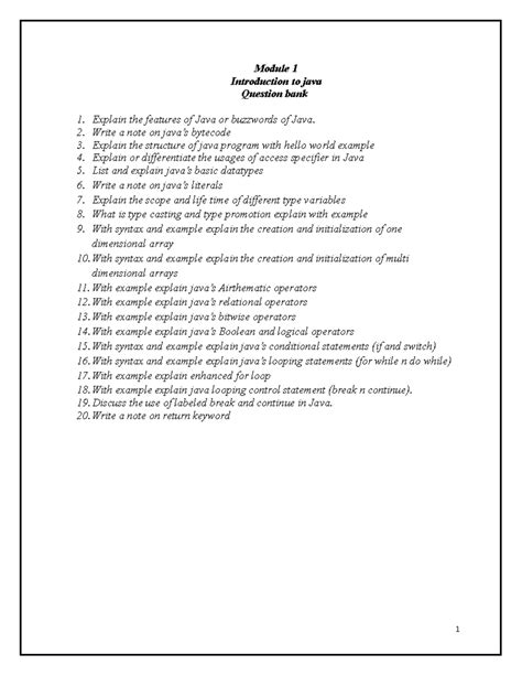 Bsc Java All 3 Units Lecture Notes 123 Module 1 Introduction To