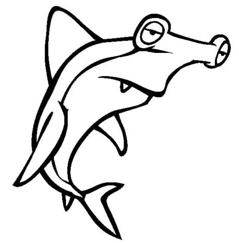 Desenhos de Tubarão Martelo para Colorir e Imprimir ColorirOnline