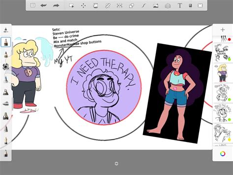 Im Making Steven Universe Buttons For My Future Etsy Shop These Are Just Sketches I Love