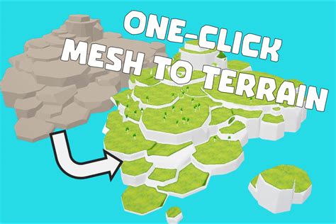 Mesh To Terrain Converter Urp Terrain Unity Asset Store