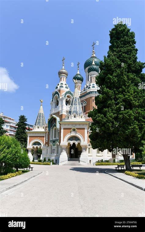 St Nicholas Orthodox Cathedral In Nice City Cote Dazur Region In France It Is The Largest