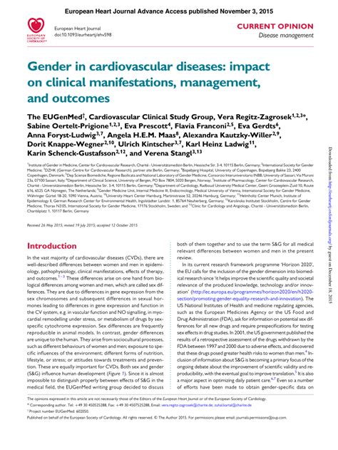 Pdf Sex Differences In Correlates Of Intermediate Phenotypes And