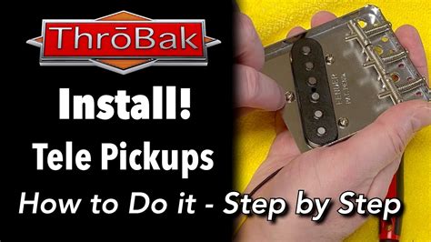 How To Install Telecaster Guitar Pickups Step By Step Guide Telecaster Broadcaster