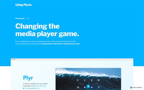 Custom Media Player Integration With Plyr Io Component No Code Supply Co
