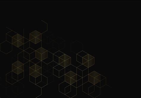 Premium Vector Blockchain Concept Banner With Abstract Geometric Polygonal With Gold Lines