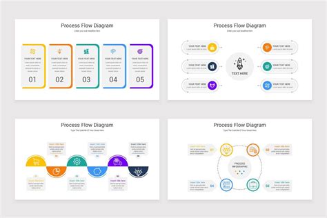 Process Flow Diagram Powerpoint Template Presentation Template 113485