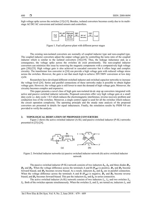 High Gain Non Isolated Dc Dc Step Up Converters Integrated With Active And Passive Switched