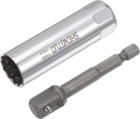 Uxcell 16mm Magnetic Spark Plug Socket Set 38 Drive 12