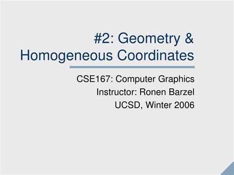 Ppt 2 Geometry And Homogeneous Coordinates Powerpoint Presentation Id376907 Ppt 2 Geometry And Homogeneous Coordinates Powerpoint Presentation Id376907